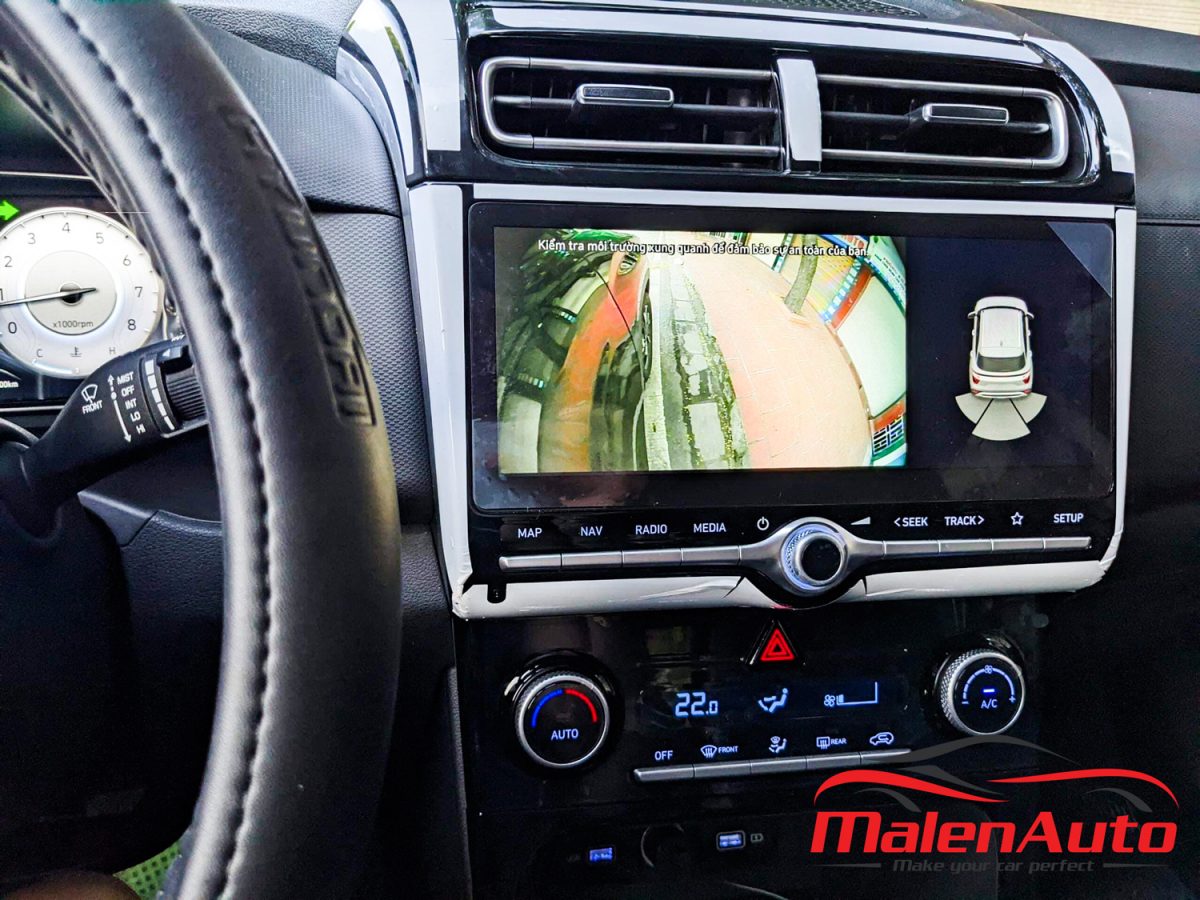 Lắp camera 3 mắt Hyundai Creta 2022-2023 cắm jack 100%