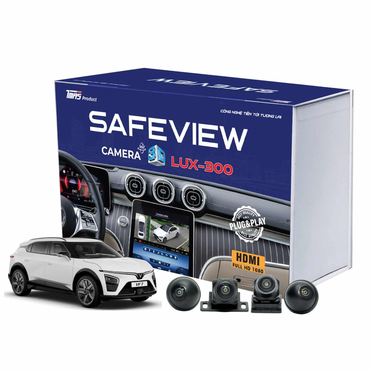 Camera 360 Safeview LD980H - 17 góc nhìn siêu sắc nét, liếc hình góc lái